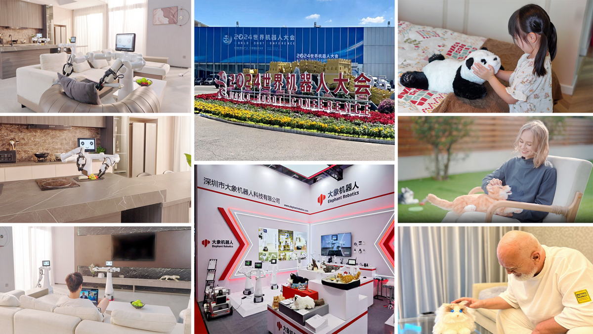 Humanoid & Bionic Robots from Elephant Robotics at World Conference